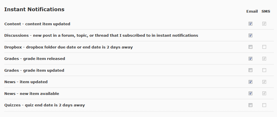 Student Notifications